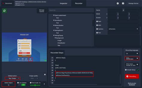 How To Record And Run Tests In Recorder AltTester Desktop V 2 2 6 Documentation