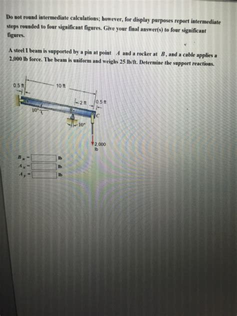 solved do not round intermediate calculations however for