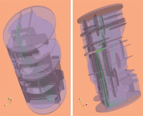 streamlines green lines in fracture network simulated in openfoam