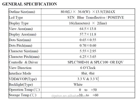 33v 16x2 Lcd Display Module Small Size Big Impact
