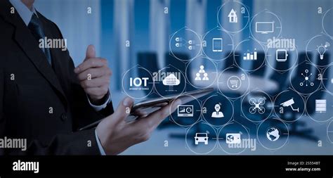 internet of things iot technology with ar augmented reality on vr