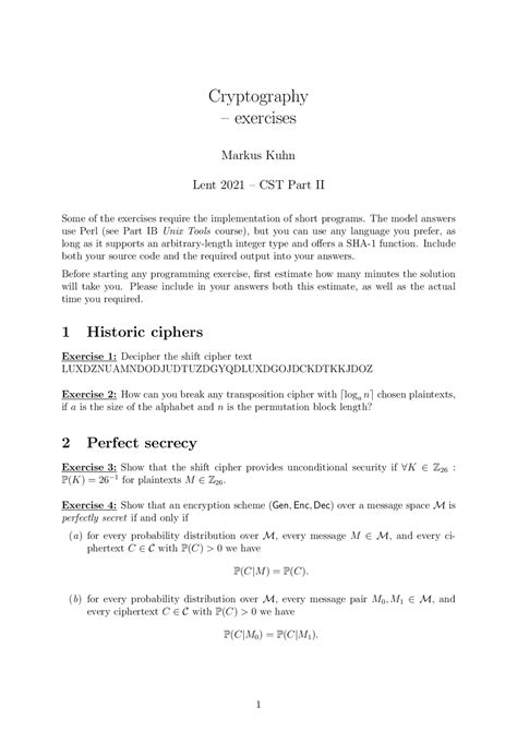 Communcations Techniques With Cryptography Docsity