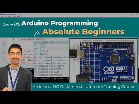 DashLearn - Arduino UNO R4 Lesson 02. Arduino Programming for Absolute Beginners using the New ...