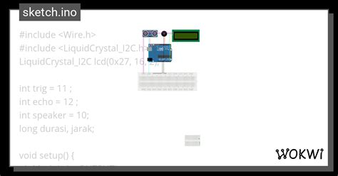 Ultrasonic Wokwi Esp32 Stm32 Arduino Simulator