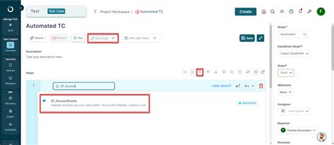 using salesforce keywords opkey new ui