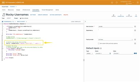 Vcf Automation Input Arrays Vcrocs