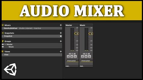 audio mixer unity youtube