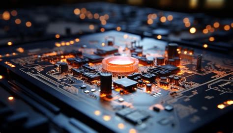 Premium Ai Image Computer Chip Glowing With Electricity A Complex Engineering Marvel