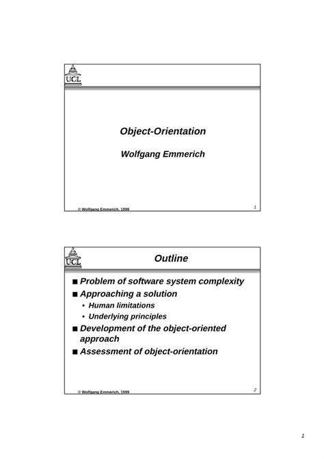 Pdf Object Orientation Ucl Computer Science · Basic Principles Of