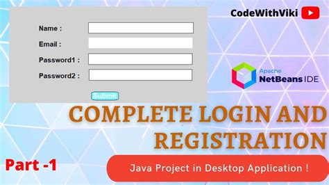 Login And Registration Using Java Netbeans Login And Register Desktop