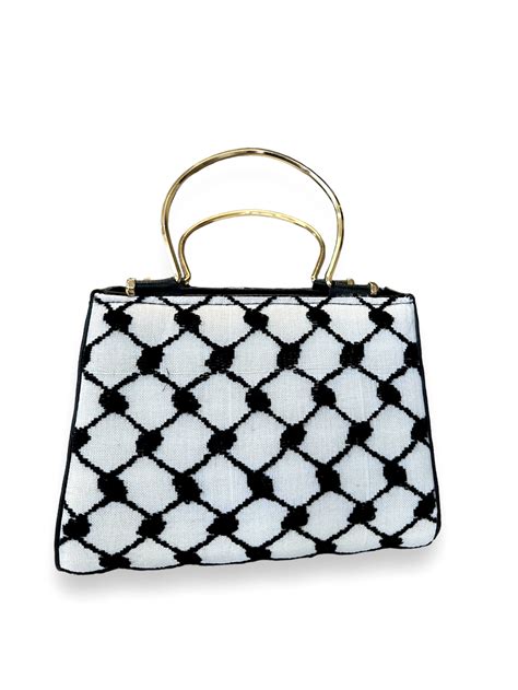 Palestinian Kuffiyeh Pattern Handbag Made In Palestine