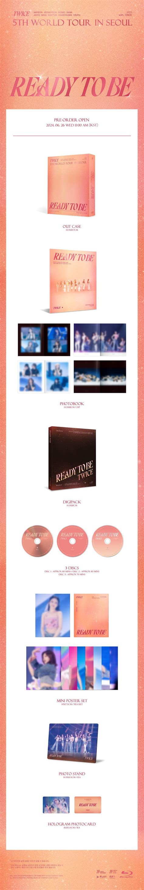 YESASIA: TWICE 5TH WORLD TOUR [READY TO BE] IN SEOUL (Blu-ray) (3-Disc) (Korea Version) FEMALE ...