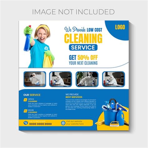 premium vector cleaning social media post