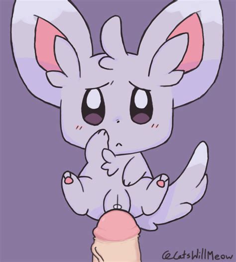 Rule 34 Embarrassed Feral Grey Fur Midiclips Minccino Pokemon Pokemon