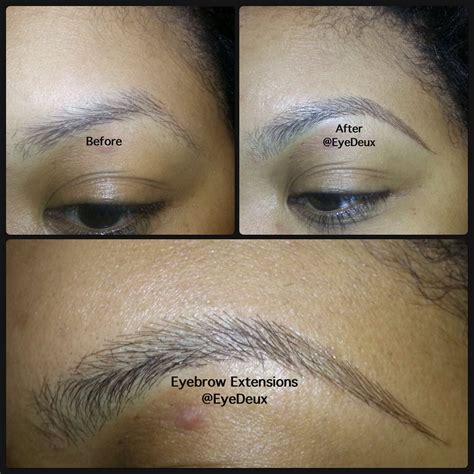 Eyebrow Extensions Before And After