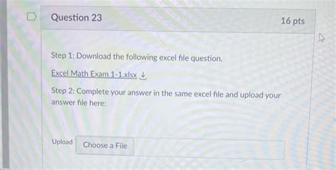 Solved Step 1 Download The Following Excel File Question