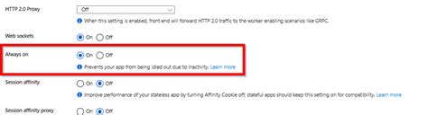 azure app service session timeout issue behind application gateway