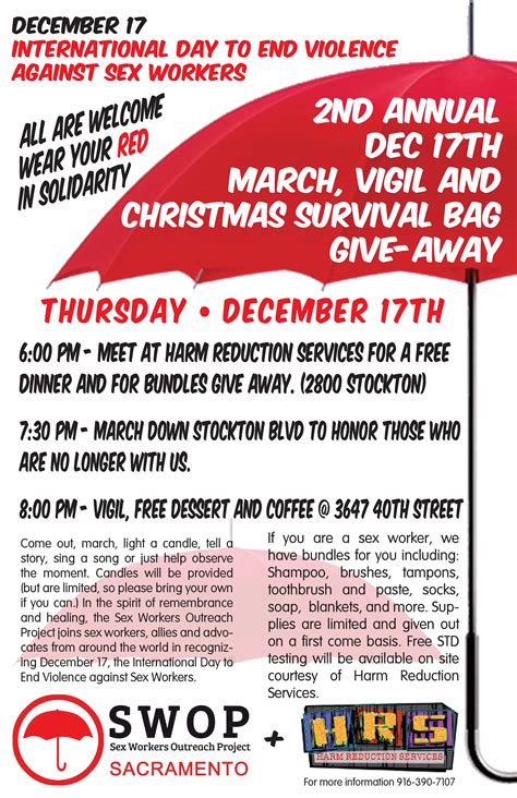 International Day To End Violence Against Sex Workers And Bundles Drive