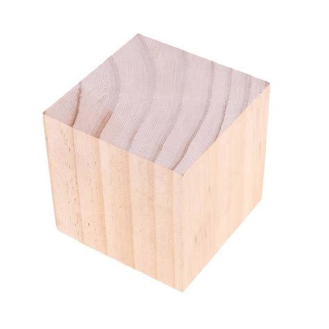 Cube Block Art Craft Making Supply Unfinished Wooden Blocks Infant Photo Props Fruugo Uk