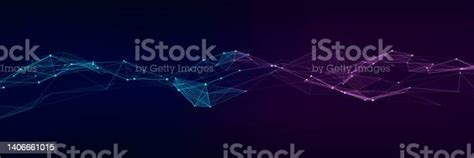 네트워크 연결 구조입니다 하이테크와 미래의 개념 통신 및 웹 개념 빅 데이터 시각화 벡터 그림입니다 테크놀로지에 대한 스톡 벡터