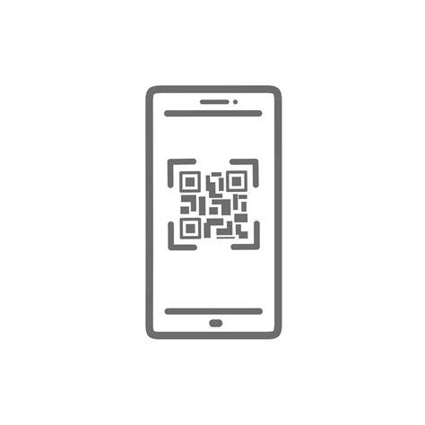 Icône Scanner Le Code Qr Via Mobile Design Plat Isolé Sur Fond Blanc 5277587 Art Vectoriel Chez