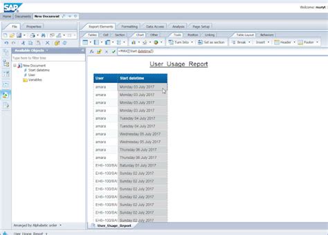 Creating Custom Audit Reports In Webintelligence Webi In Bi Launchpad