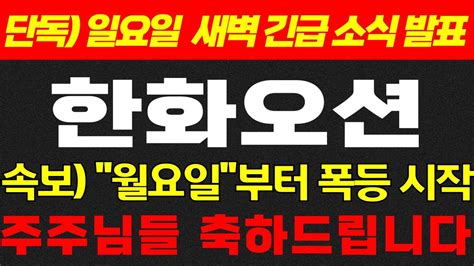 🔴 한화오션 속보 🔴 월요일부터 또 폭등 시작이네요 축하드립니다 한화오션 주가전망 한화시스템 주식콜센터 한화오션 목표가 한화오션 전략 한화오션 한화오션