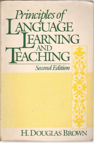 Principles Of Language Learning And Teaching Aukro