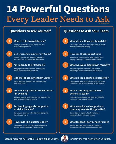 Infographic Insights On Linkedin 14 Powerful Questions Every Leader
