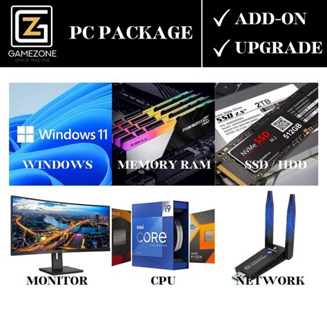 Pc Package Add On Budget Pc Only For Pc Package Shopee Malaysia