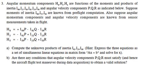 solved 3 angular momentum components h h h are functions