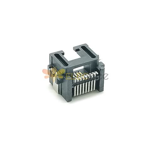 Elecbee RJ45 Modular Socket Shielded Without Filtered Vertical SMT Type Ethernet Connector