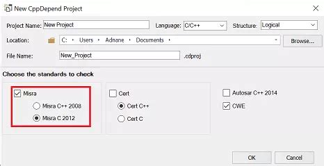 Misra C Rules In CppDepend