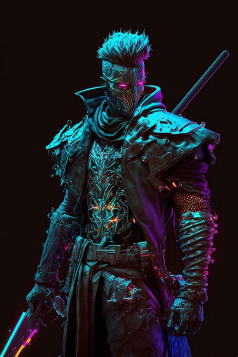 Blackshepherd Cyberpunk Swordsman 3d Model Full Bo By Leoblackdotcom On Deviantart