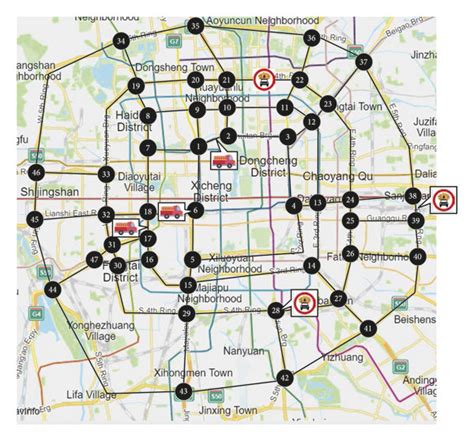 Road Network The Map Comes From Bing Maps Download Scientific Diagram