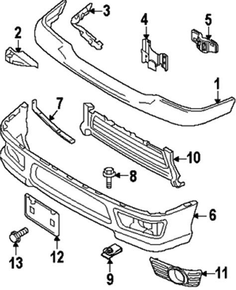 2004 Ford Ranger Body Parts Diagram