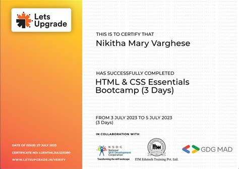 🎓 Excited To Share That Ive Successfully Completed The Html And Css