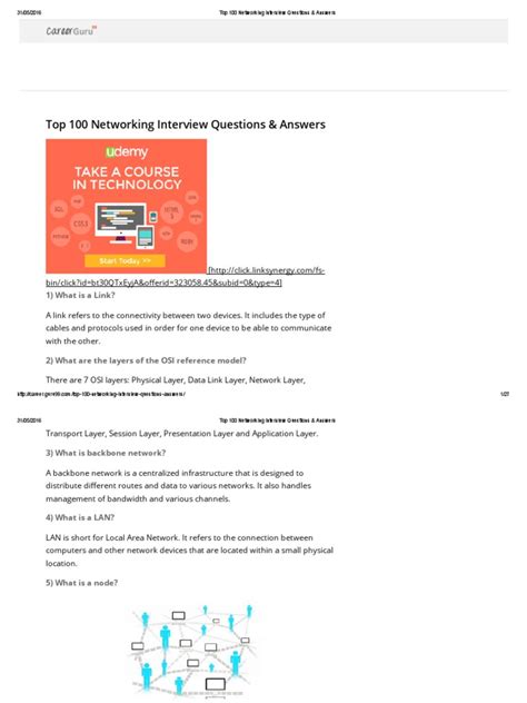 Top 100 Networking Interview Questions And Answers Pdf