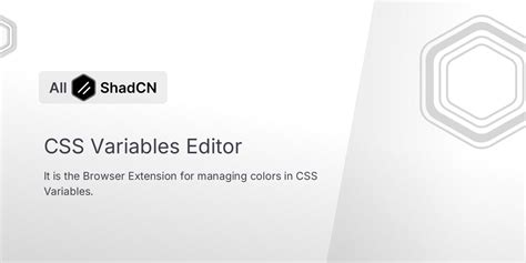 Css Variables Editor All Shadcn