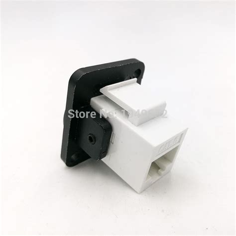 Rj45 Network Connector Metal Panel Socket D Type M Grandado