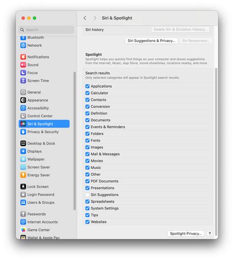Disable Spotlight Search Suggestions