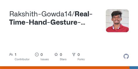 Github Rakshith Gowda14real Time Hand Gesture Recognition Using Computer Vision
