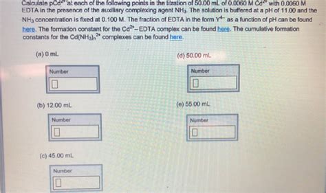 Solved Calculate PCd At Each Of The Following Points In The Chegg Com