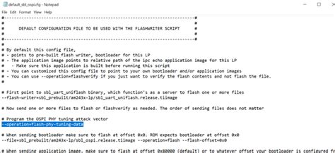 Lp Am243 What Is The Mean About Operationflash Phy Tuning Data Arm Based Microcontrollers