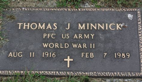 Thomas J Minnick 1916 1989 Find A Grave Memorial