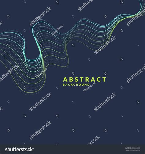 Vector Abstract Background Colored Dynamic Waves Stock Vector Royalty