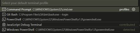Cygwin Terminal Not Detected In Terminal Dropdown · Issue 134812