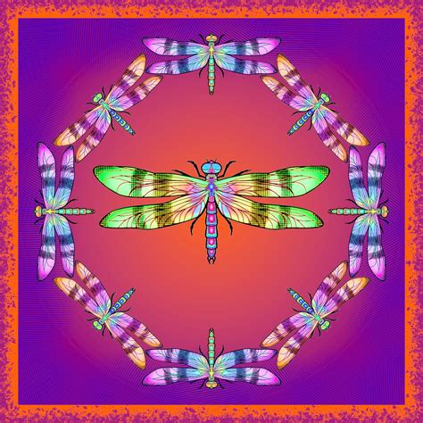 Dragonfly Mandala Various Finished Artworks Krita Artists