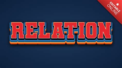 Relation Text Effect Generator