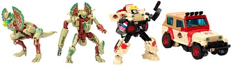 New Transformers X Jurassic Park Collaborative Revealed Decepticon Dilophocon Vs Autobot Jp12